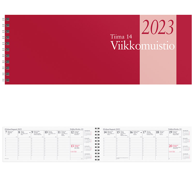 TIIMA 14 VIIKKOMUISTIO SIDOTTU 2023 16320 - ATK Pikatukku verkkokauppa